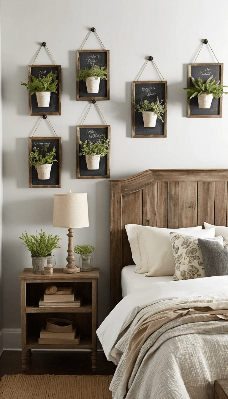 Farmhouse Bedroom Wall Decor Ideas: Rustic Inspirations