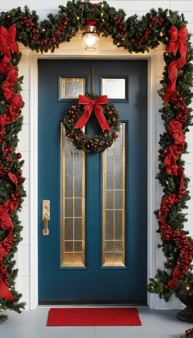 Christmas Door Decorating Ideas for Holiday Cheer