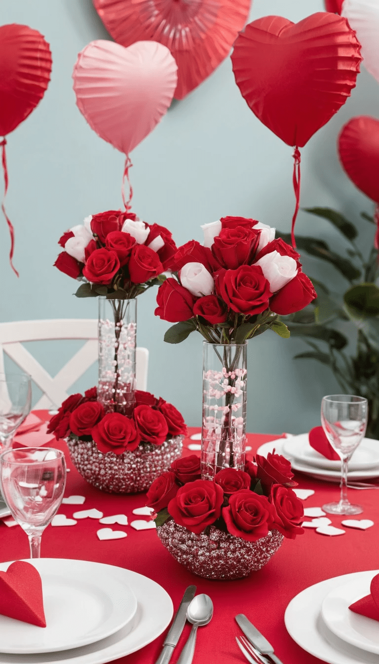 Valentine Table Decoration Ideas for Romantic Settings