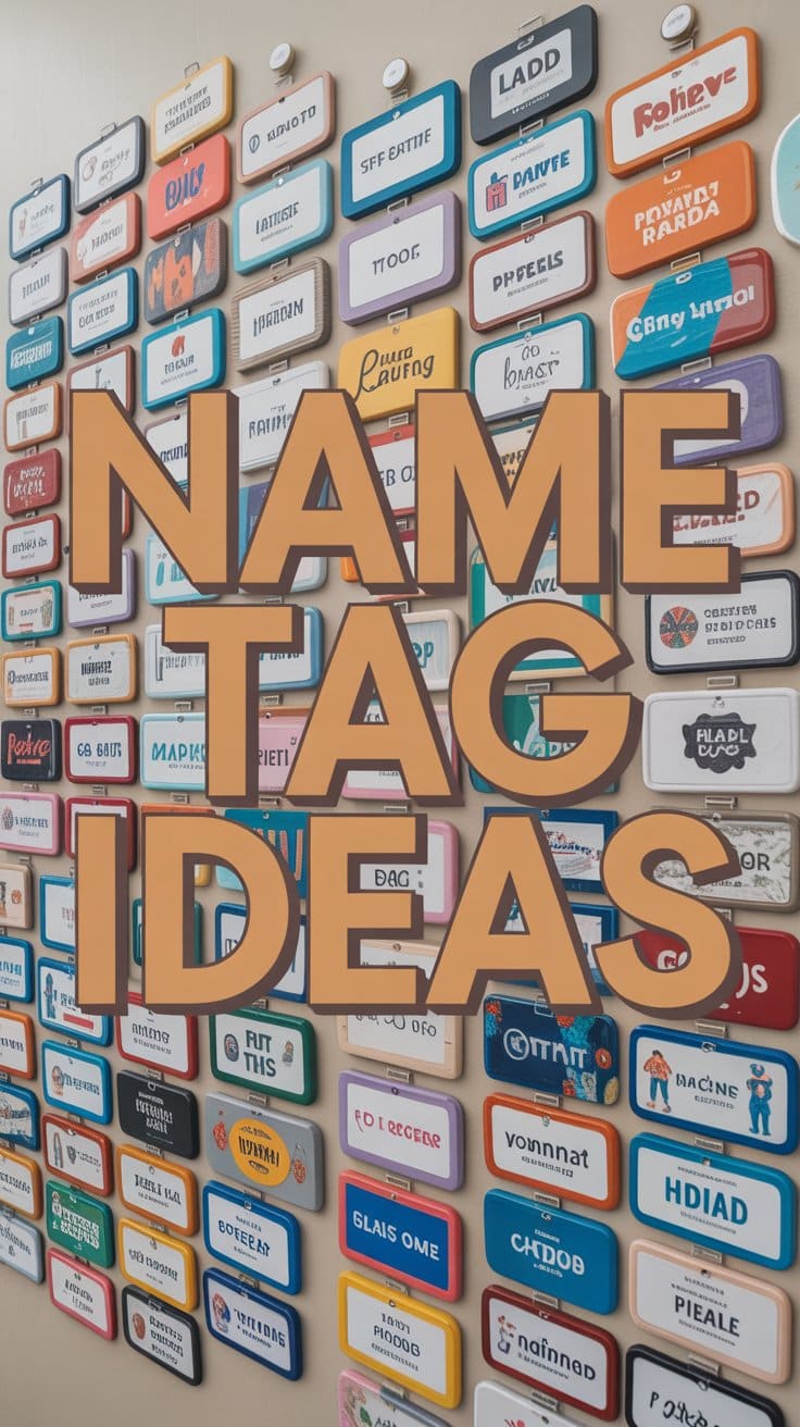 Name Tag Ideas for Events and Classrooms