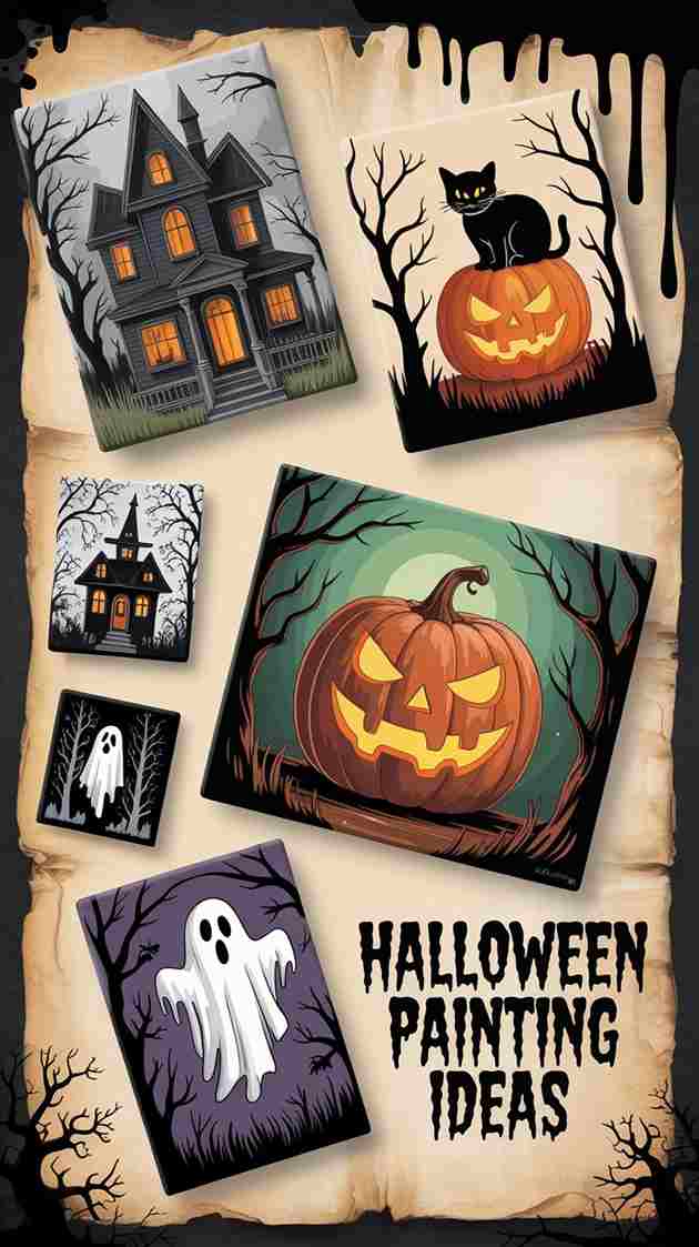 Halloween Painting Ideas – Spooky Art Projects