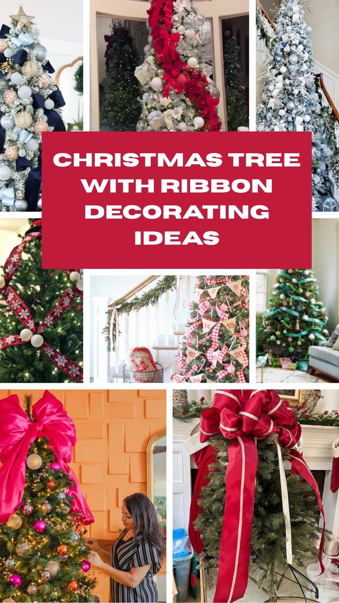 Christmas Tree with Ribbon Decorating Ideas Guide
