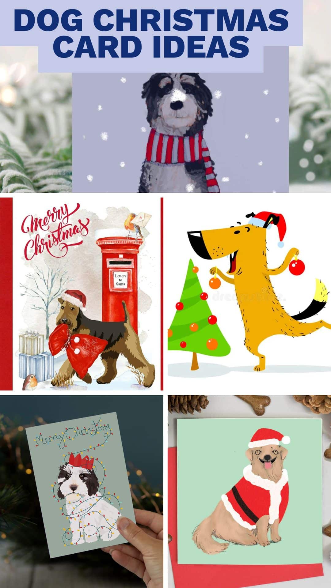 Dog Christmas Card Ideas: Festive Pet Designs