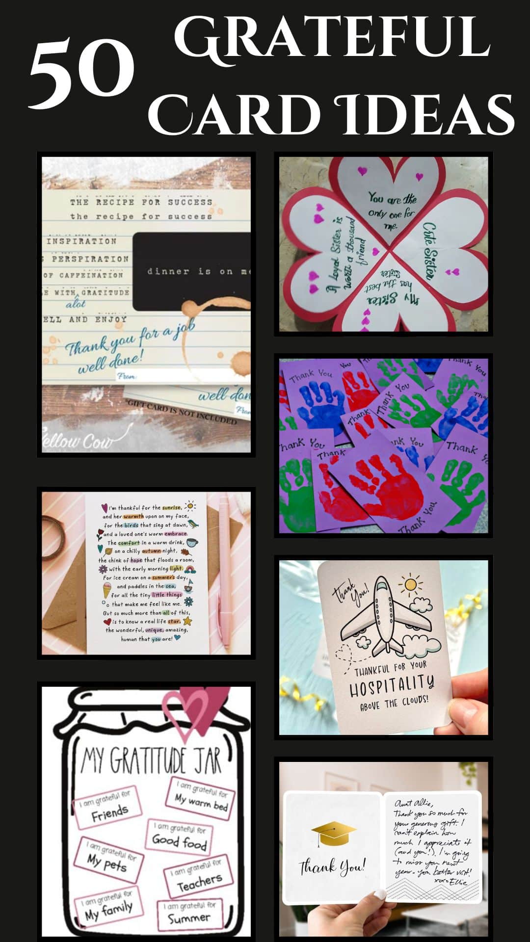 Grateful Card Ideas to Show Heartfelt Thanks