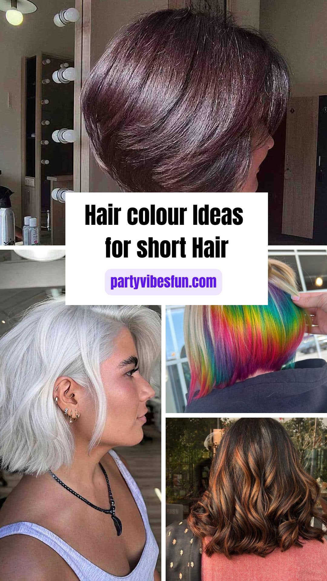 Hair colour Ideas for short Hair: Bold & Stylish Looks