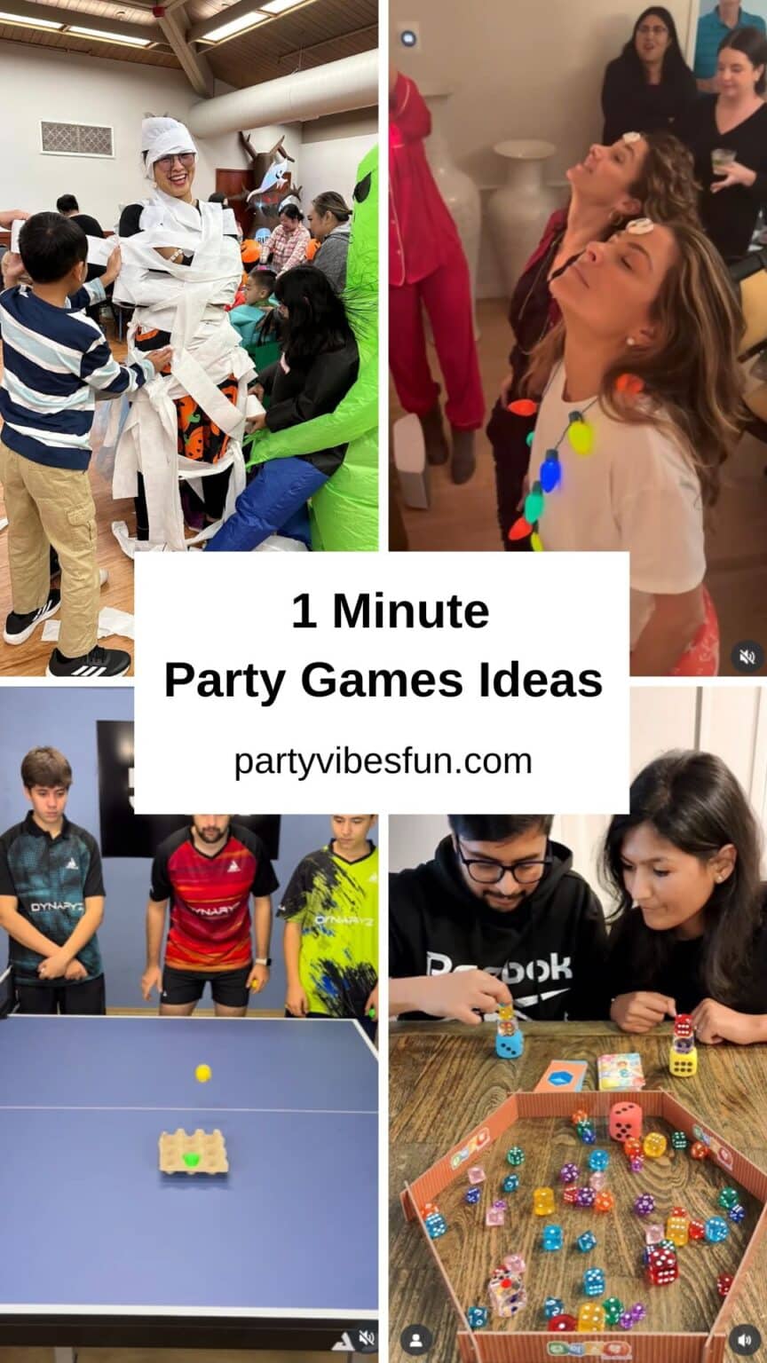 1 Minute Party Games Ideas – Quick Fun Challenges