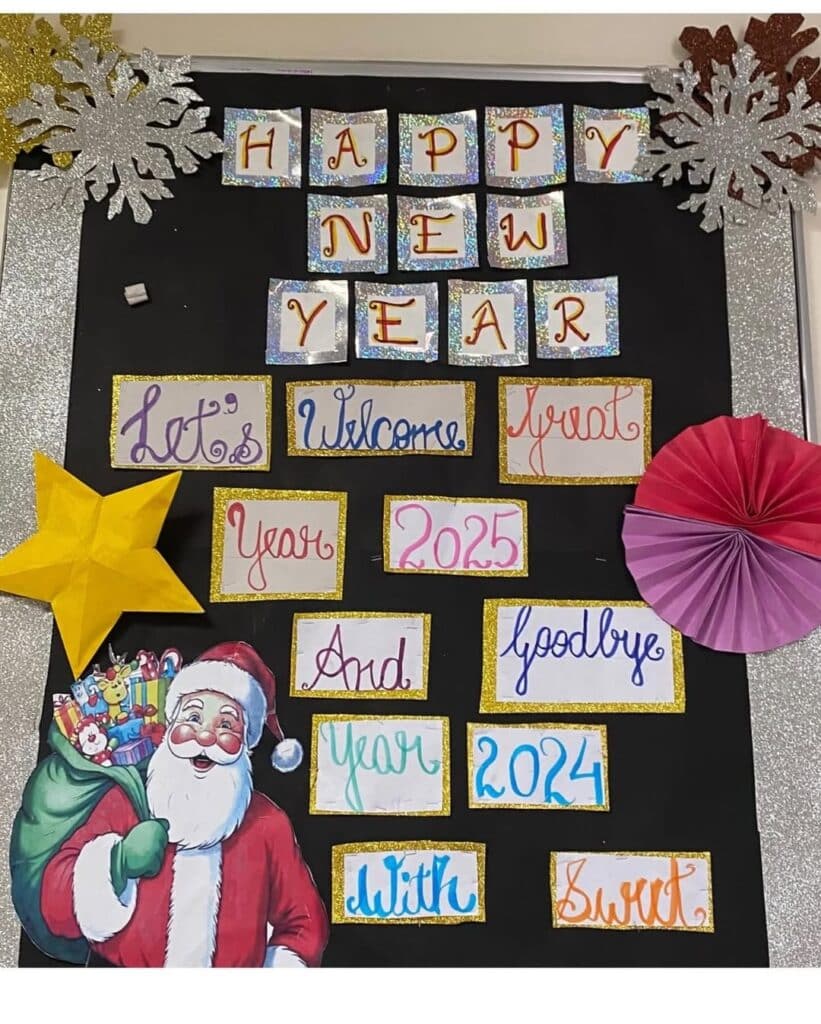 New Years Bulletin Board Ideas for Festive Displays