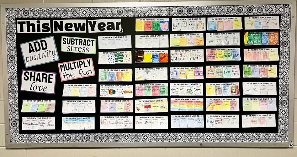 New Years Bulletin Board Ideas for Festive Displays