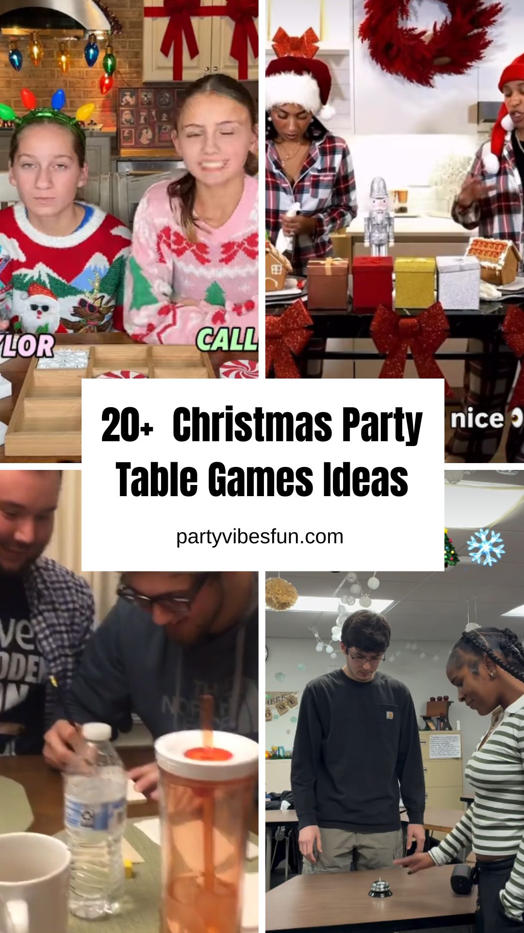 Christmas Party Table Games Ideas | Fun & Easy Activities