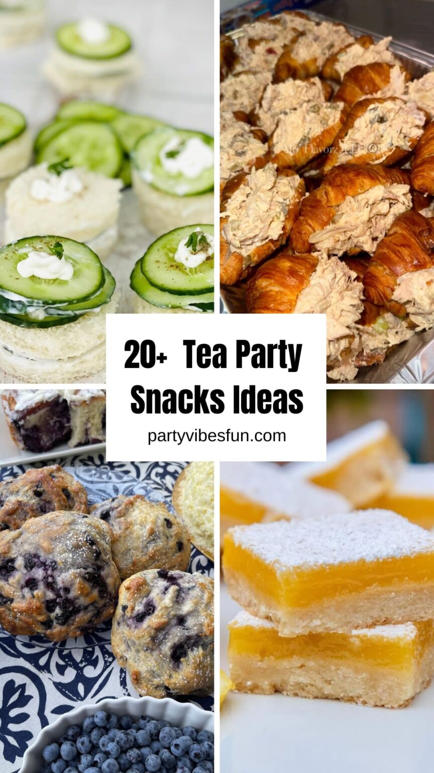 Tea Party Snacks Ideas for Sweet and Savory Treats