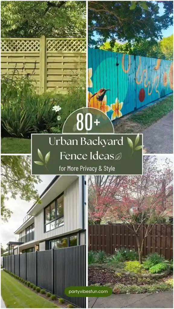 Urban Backyard Fence Ideas for Stylish Outdoor Spaces